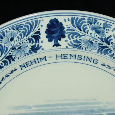 A03006 – Large unique delft blue charger by RAM Arnhem remembering the ...
